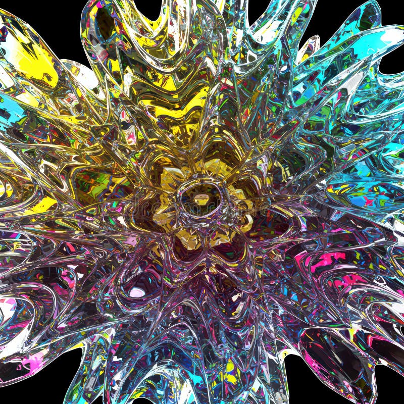 Glass Abstractions with Play of Light Create the Effect of Chromatic ...