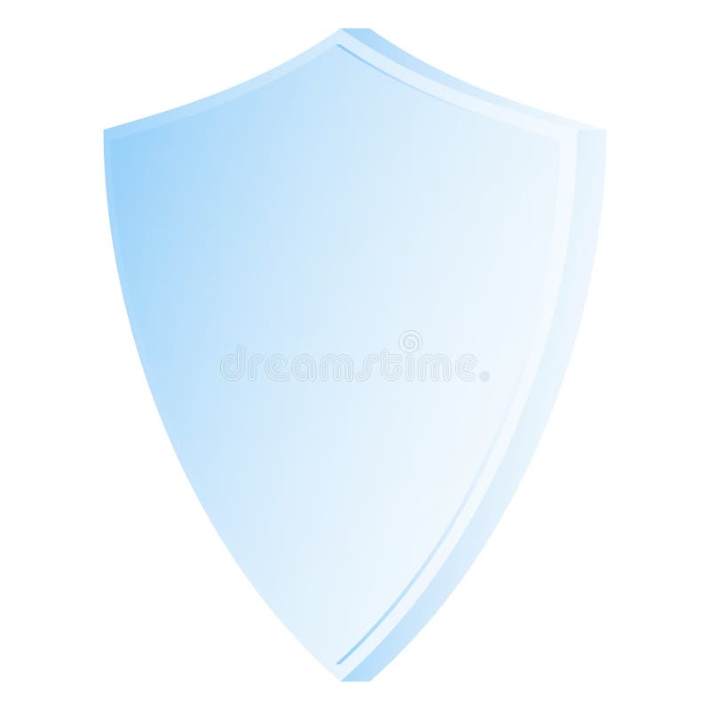 Glass Acrylic Shield on the Side. Vector Illustration on a White ...