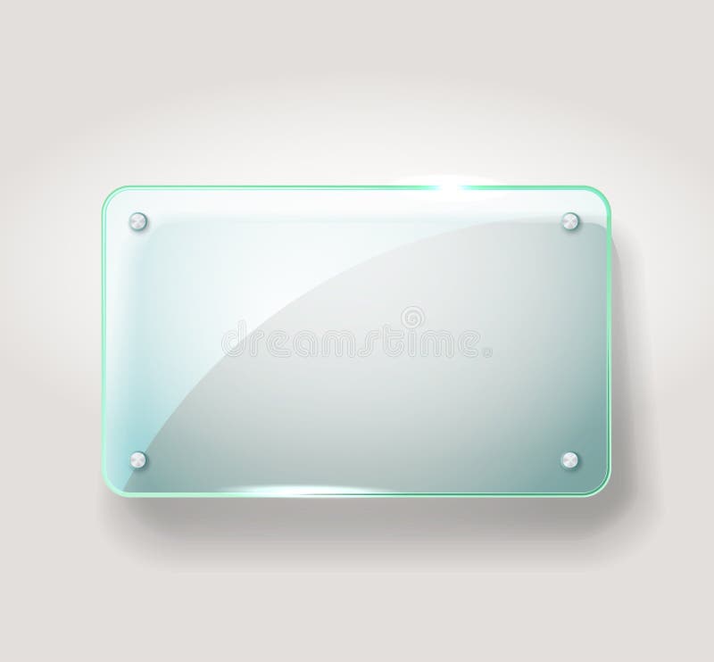 Glass advertising board stock vector. Illustration of glare - 29422313