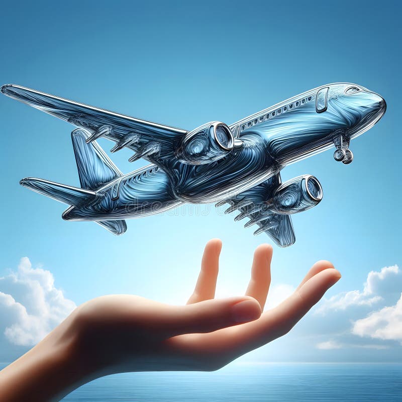 Plane Glass, Plane Ai, Plane, Illustration Plane, a Glass Airplane ...