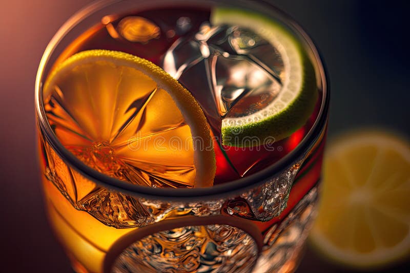 Glass of Alcohol. Illustration Generative AI Stock Illustration ...