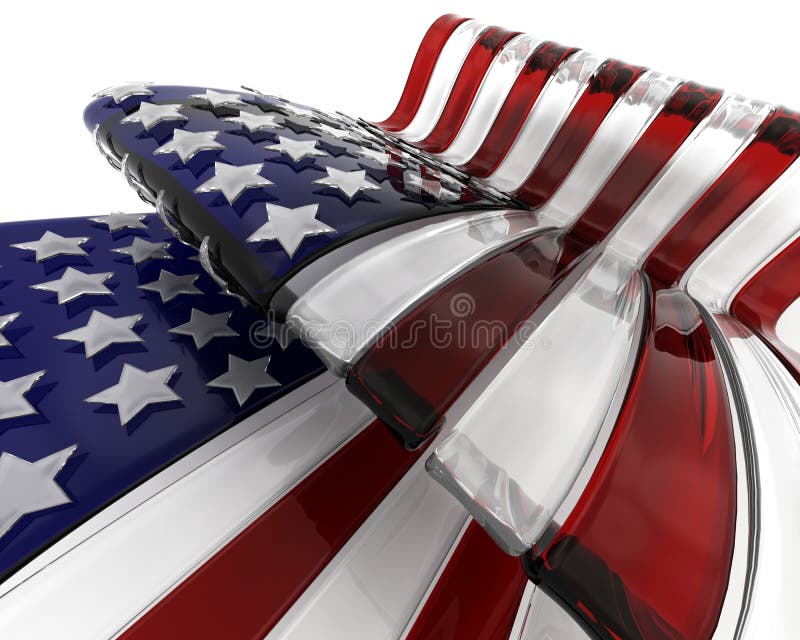 American flag stock image. Image of flowing, isolated - 1197345