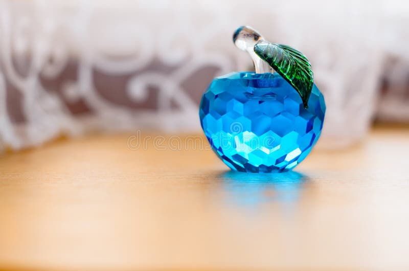 Glass apple. stock photo. Image of facet, carat, pretty - 38100516