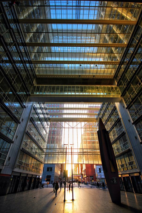 Modern Glass Architecture in the Hague Stock Image - Image of hague ...