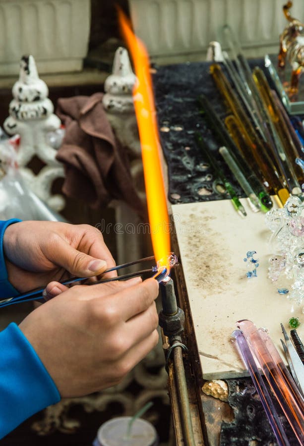 Glass Art stock image. Image of flame, sculpting, human - 44035735