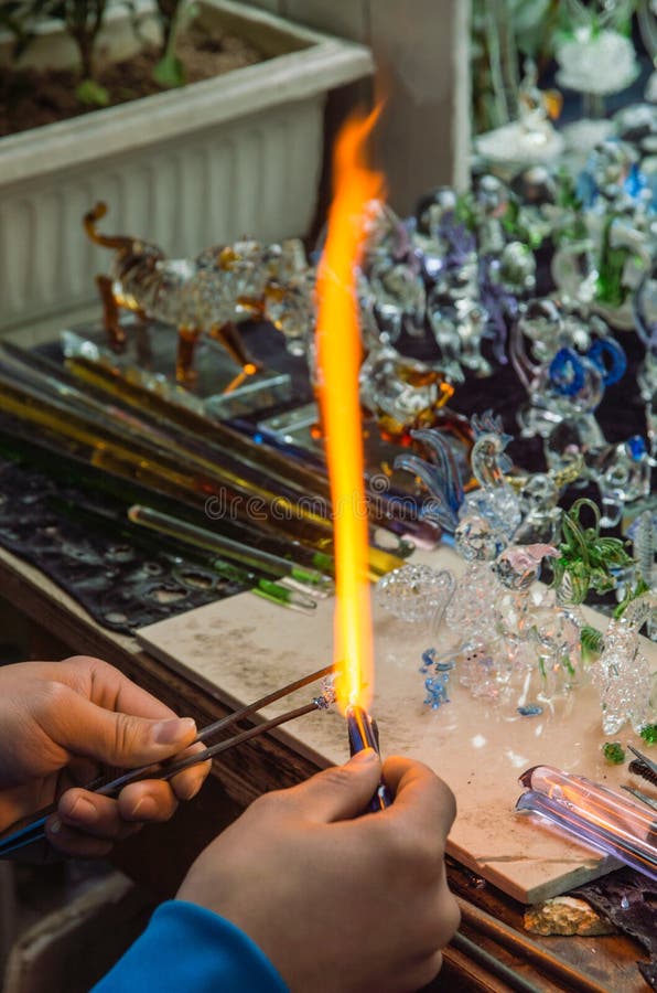 Glass Art stock photo. Image of flame, cool, people, creativity - 44035744
