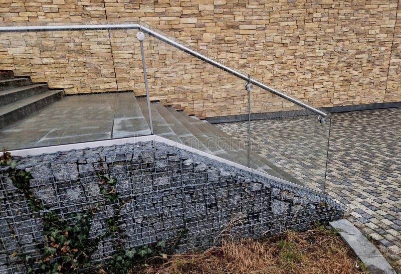 Glass is Attached To the Wall Using Screws and Washers Intended Stock ...