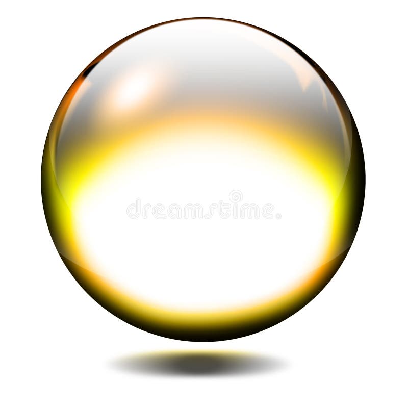 Glass ball stock illustration. Illustration of stylish - 852993