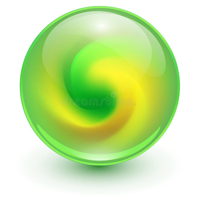 A Glass Ball Sitting on Top of a Wooden Log. Generative AI Image. Stock ...