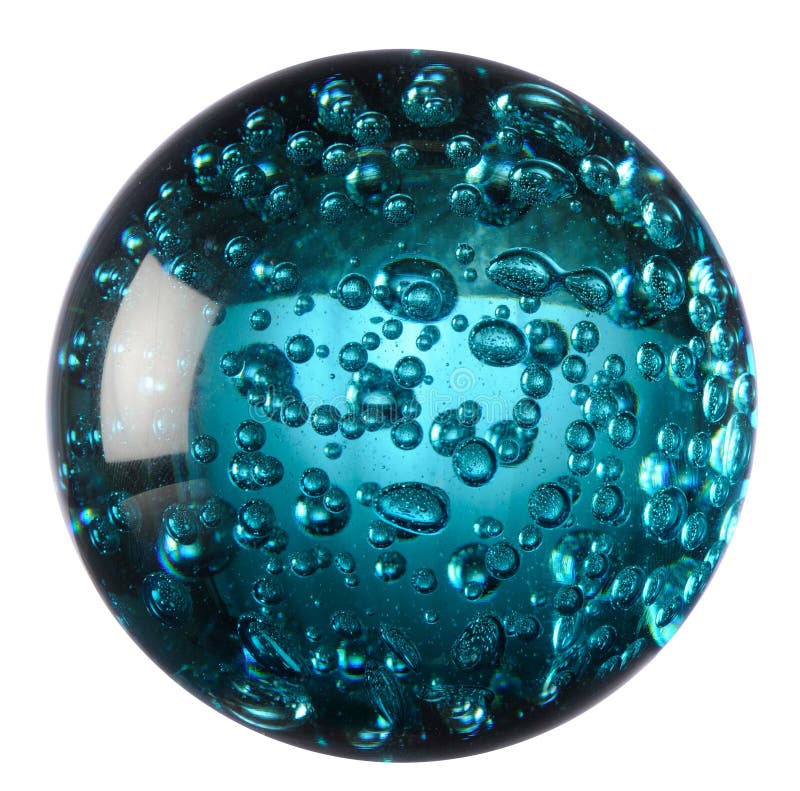 Glass ball of blue water stock photo. Image of details - 18255344