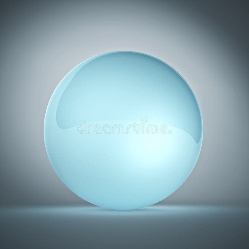 Glass ball stock illustration. Illustration of blue, future - 51889690