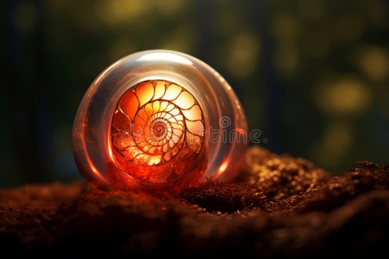 A Shell Sitting on the Sand Next To a Light. Generative AI Stock ...