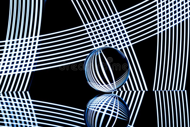 White Color Refracting Light Streaks Stock Illustration - Illustration ...