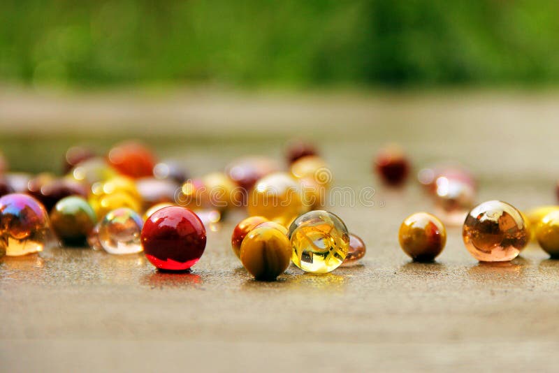 Glass Balls Close Up. Multicolored Glass Balls Stock Photo - Image of ...