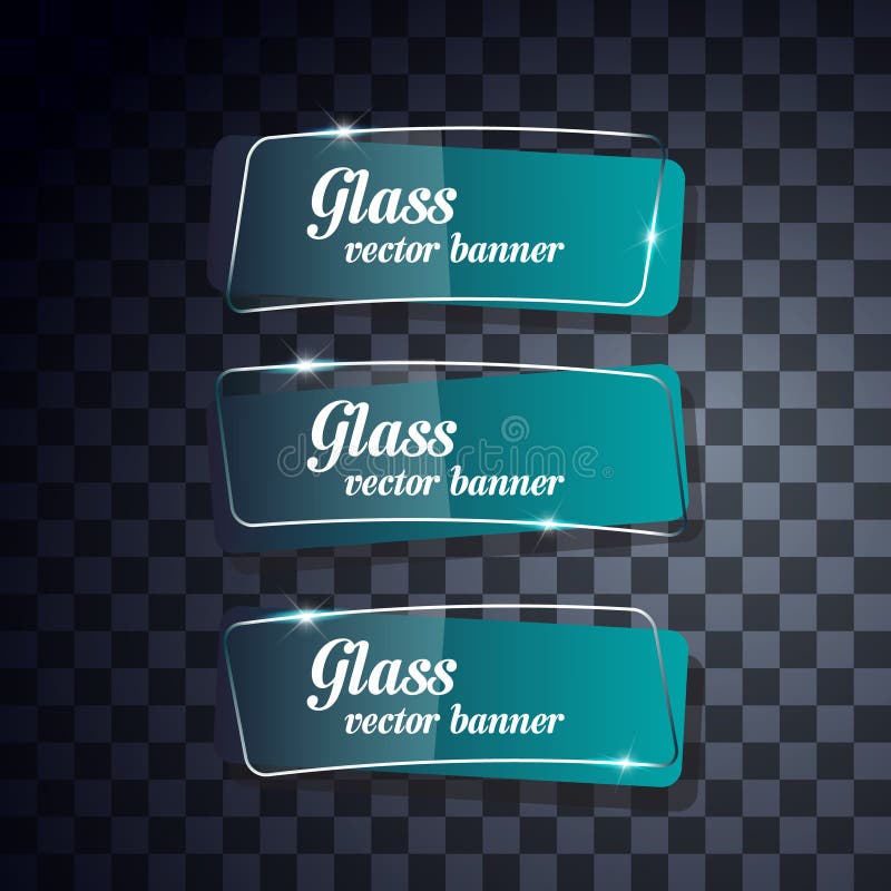 Glass banners stock illustration. Illustration of label - 82596197