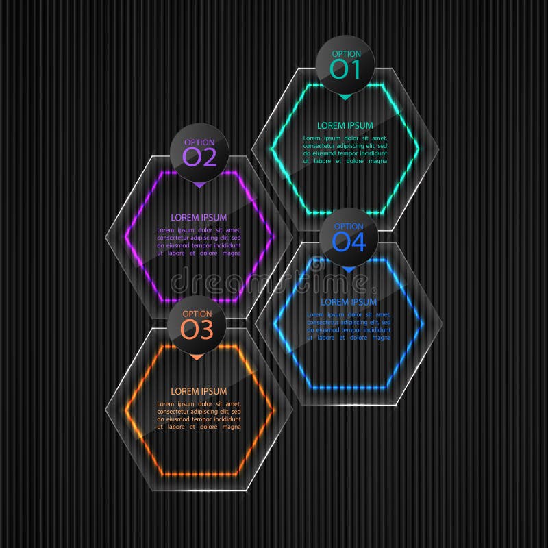 Glass Banners, Set Off Infographic Templates Stock Vector ...