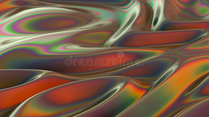 Glass Based Flow Effect. Rainbow Color Effect. Stock Illustration ...