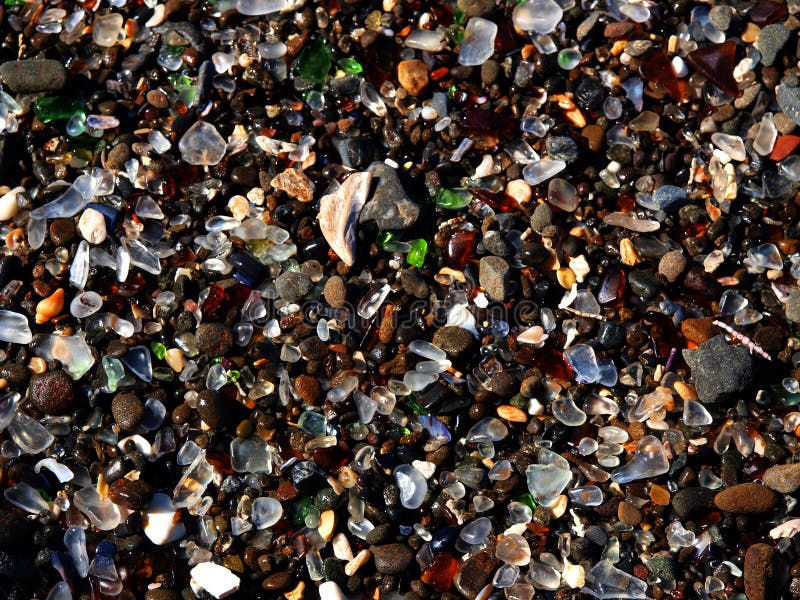 Glass beach 1 stock photo. Image of sand, tourist, force - 4603568