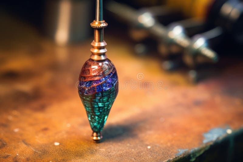 Glass Bead on a Mandrel Being Shaped Stock Photo - Image of generated ...