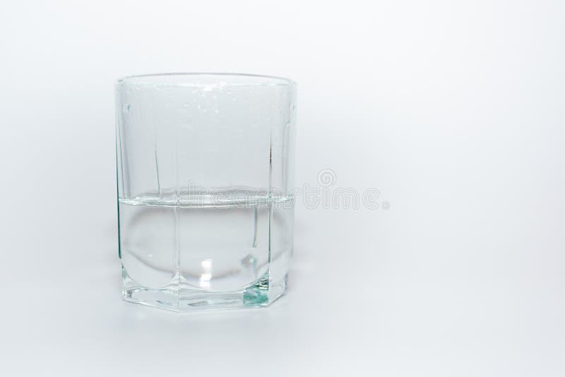 Glass Beaker with Clean Water on a White Background Stock Image - Image ...
