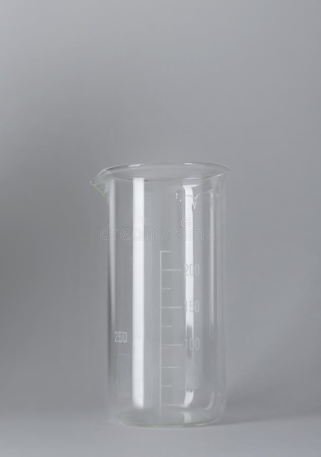 Beaker with Light Blue Liquid Isolated Stock Image - Image of ...