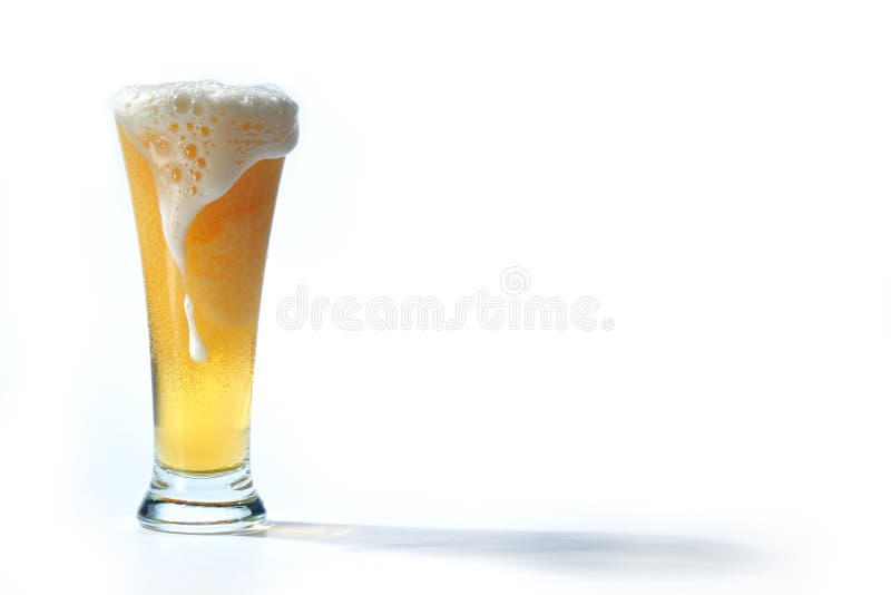 Beer being pour on a glass stock image. Image of beer - 9322645