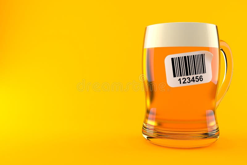 Beer barcode symbol stock illustration. Illustration of code - 27412132