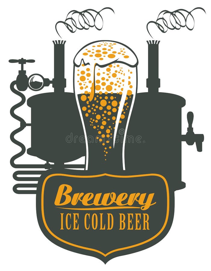 Vector Beer Bottle Design Background with a Cool Stock Vector ...