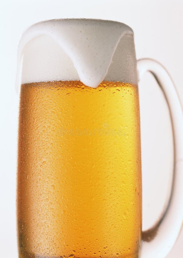 Glass of cold beer stock image. Image of brew, freeze - 8451923