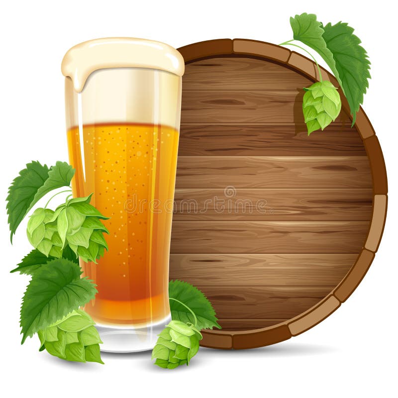 Beer, hop and brewing stock vector. Illustration of beverage - 23459618