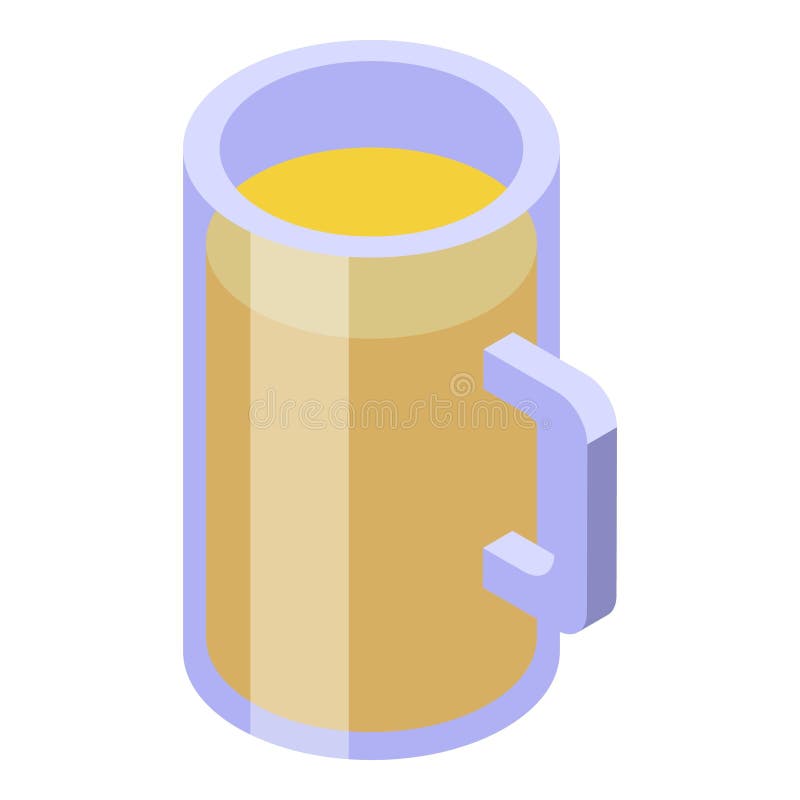 Glass of Beer Showing Refreshing Golden Drink Stock Vector - Illustration of lager, isolated ...