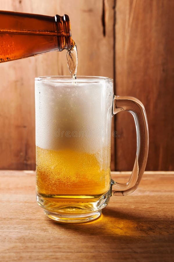 Glass of Beer in Still Life Tone Stock Photo - Image of still, light ...