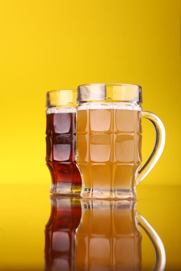 Two pint of beer stock photo. Image of beer, cool, brew - 14648634