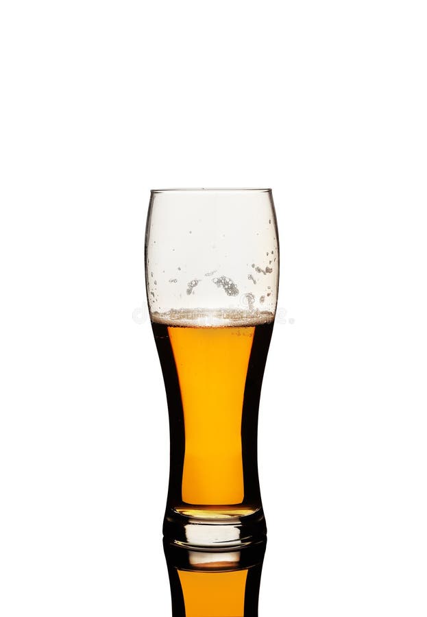 Half Full Glass Of Beer Stock Image Image Of Brewed 21144515