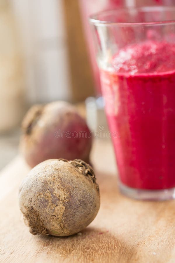 A glass of beet smoothie stock image. Image of closeup - 143277967