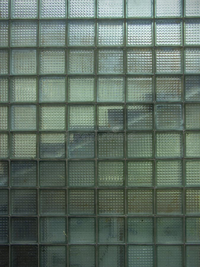Glass Block Wall . Abstract Background, Space for Text. Stock Photo ...