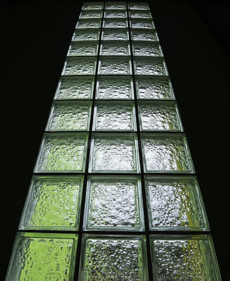 Glass Blocks Used for Building Replacing Windows in Asia Stock Image ...