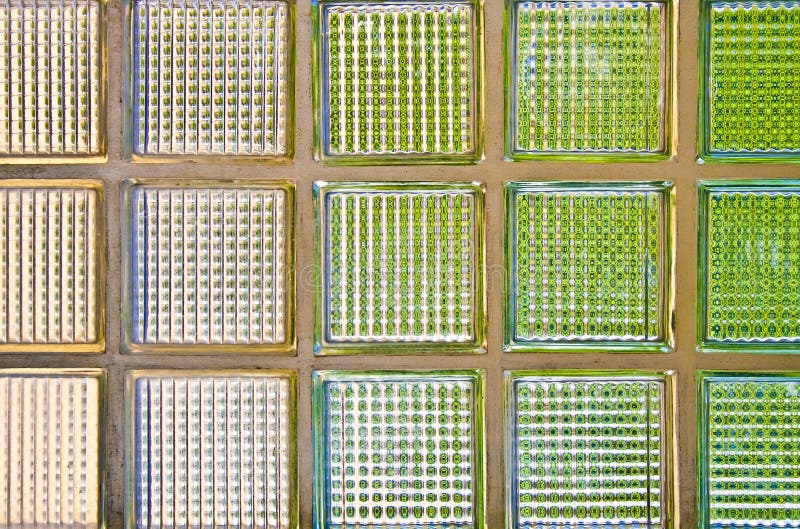 Glass blocks wall stock photo. Image of concrete, artistic - 25118756
