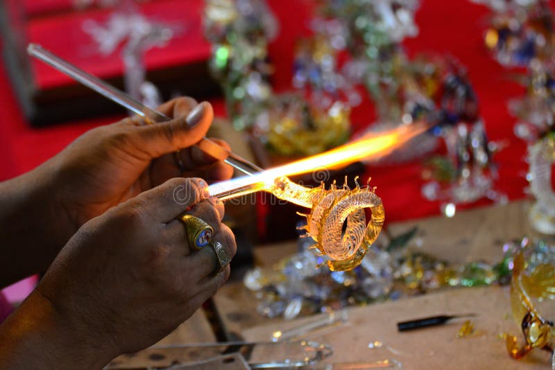 Glass blowing Art stock image. Image of tool, keeping - 42131931