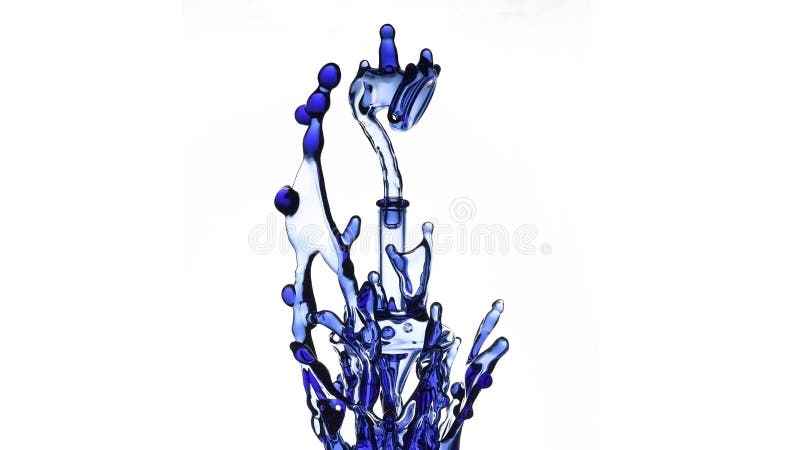 Glass Blue Bottle, Exclusive Stock Image - Image of abstract, concept ...