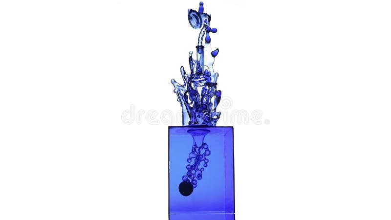 Glass Blue Bottle, Exclusive Stock Photo - Image of bottle, closeup ...
