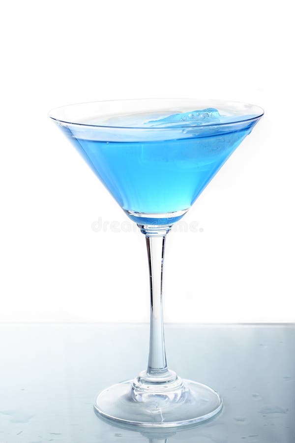 Blue Cocktail stock photo. Image of drunk, cocktail, empty - 378856
