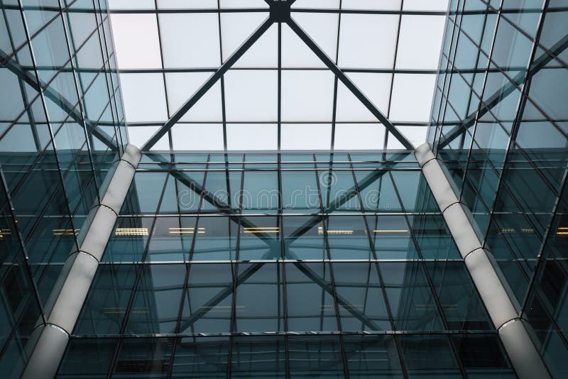 Glass blue mirror stock image. Image of reflection, building - 56159995