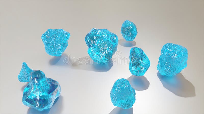 Glass blue rock stock illustration. Illustration of bright - 280351935