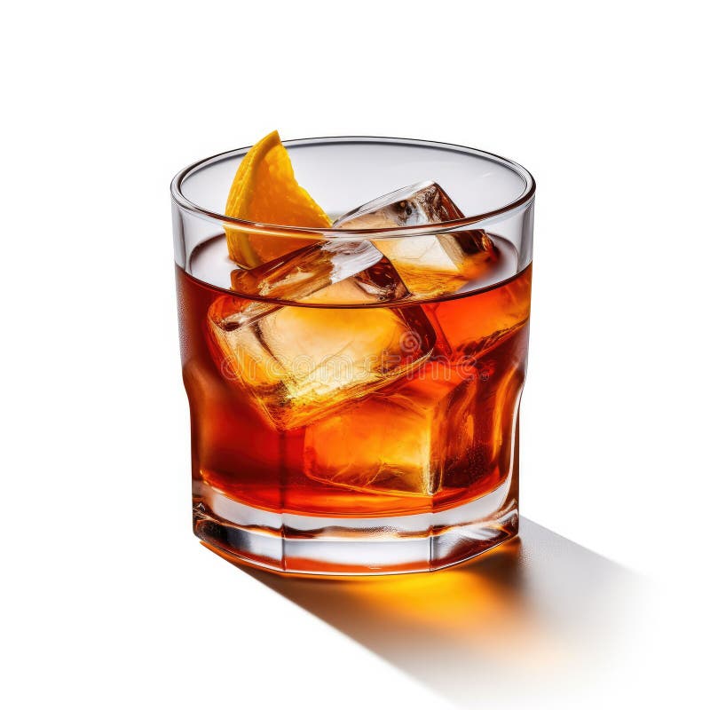A Glass of Bold Old Fashioned Cocktail in a Lowball Glass, Created by ...