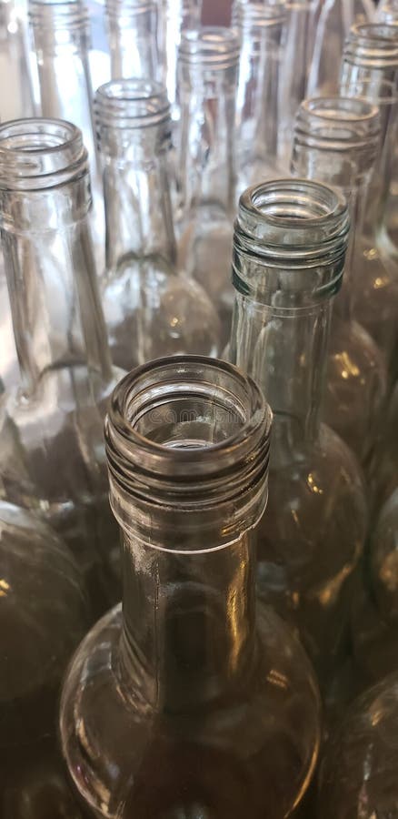 Glass bottle collection stock image. Image of clear - 209063033