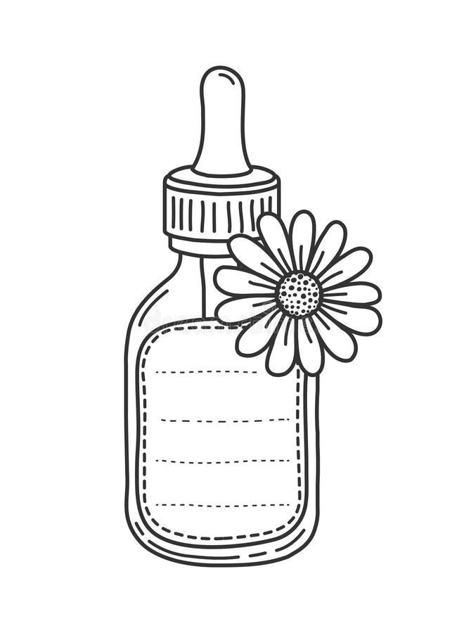 Glass Bottle Dropper for Kids Memo Note Frame Stock Vector ...