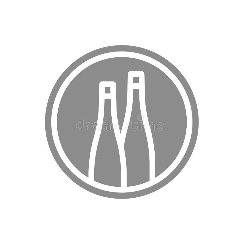 Glass Bottle Recycle Bin Label Stock Vector - Illustration of sign ...