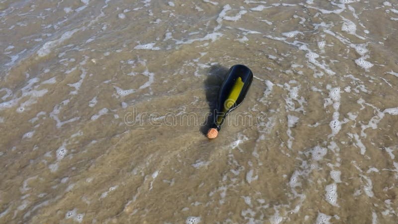 Glass Bottle with a Secret Message Stock Video - Video of trail, sean ...