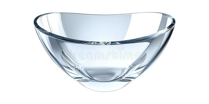 Glass Bowl with Elegant Design. Modern Kitchenware for Stylish Dining ...